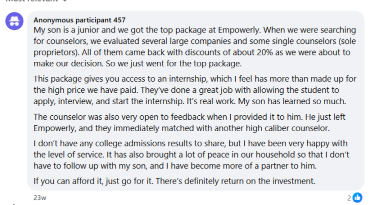 Empowerly Review. The Best College Consulting Services